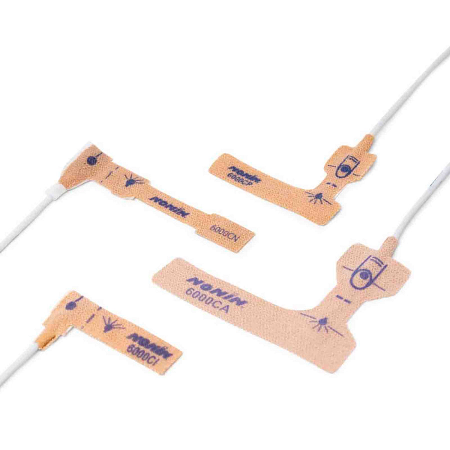 Nonin Cloth Disposable SpO2 Pulse Oximetry Sensors - 6000C Series ...